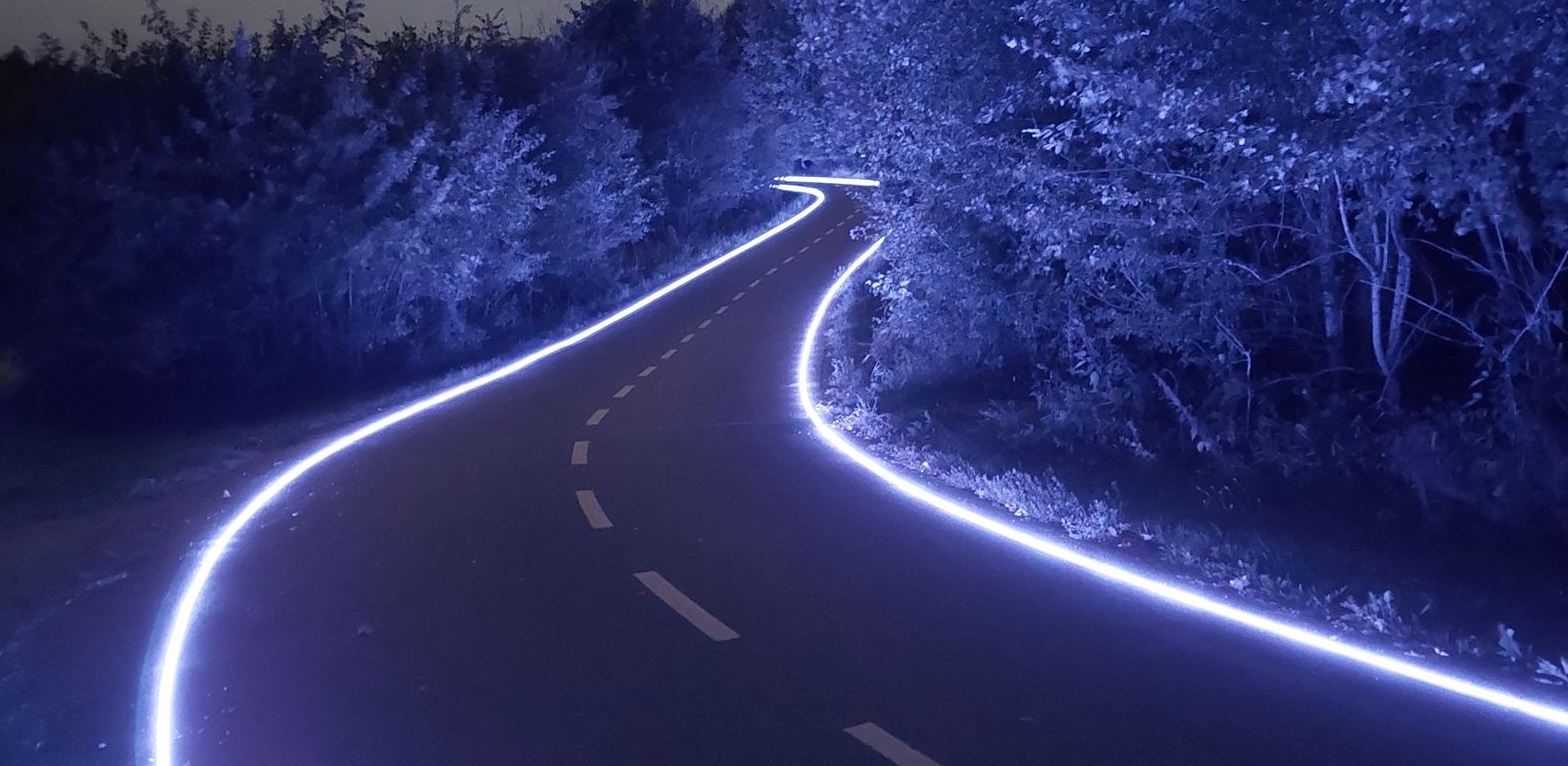 RopeLight LED Light System Project Illuminates Cycle Path Through ...